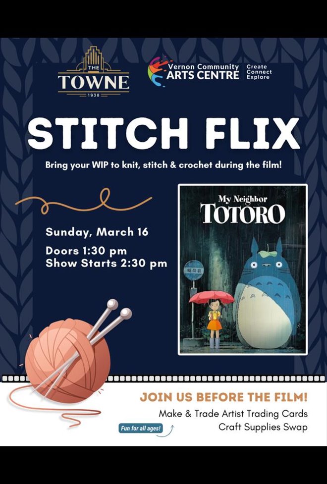 Stitch Flix - My Neighbor Totoro movie large poster.